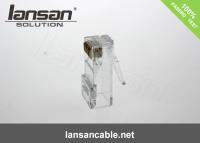 China 90 Degree Network Cable Assembly  8 Pin RJ45 Cat6 FTP Keystone Modular Jack for sale