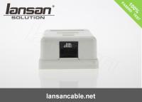China Water Proof Single Port Cat5e Keystone Jack Surface Mount Box for sale