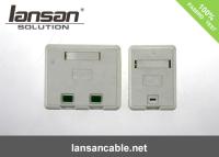 China High-impact Flame Reisistance Plastic Two Port Cat6 Surface Mount Box for sale