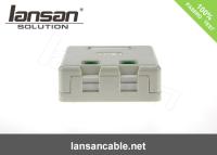 China High-impact Flame Reisistance Plastic Two Port Cat6 Surface Mount Box for sale