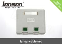 China High-impact Flame Reisistance Plastic Two Port Cat6 Surface Mount Box for sale