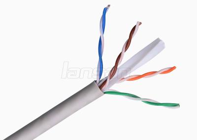 China Solid Bare Copper CAT6 UTP Lan Cable 1000ft 23AWG 4 Pairs PE Insulation for sale