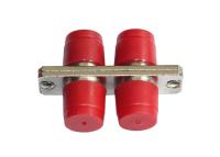 China Red Short Boot FC Fiber Optic Connector , Duplex Single Mode OS2 Fiber FC Connector for sale