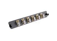 China Single Mode / Multimode Fiber Optic Cable Assembly Duplex 8 Port LC Fiber Adapter Panel for sale