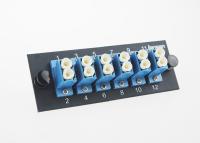 China Single Mode / Multimode Fiber Optic Cable Assembly Duplex 8 Port LC Fiber Adapter Panel for sale