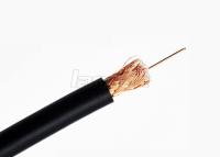 China 100 Meters Coaxial TV Cable Balck / White CCS RG11 Coaxial Cable With PE Film for sale