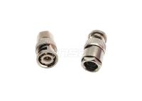 China RG59 RG58 Coaxial Cable Compression BNC Connector Nickel Plating for sale