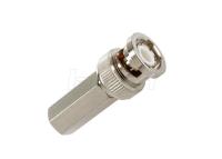 China RG59 RG58 Coaxial Cable Compression BNC Connector Nickel Plating for sale