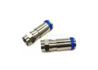 China RG59 RG58 Coaxial Cable Compression BNC Connector Nickel Plating for sale