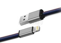 China 1m Nylon Insulated Micro USB Charging Cable , USB Data Sync Cable For Android Mobile for sale