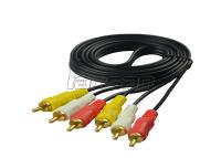 China Round Special Cables RCA Video Cable 2 RCA 3 RCA Cable 2R / 3R For CCTV Cameras for sale