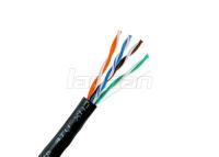 China 4 Pair UTP Cat5e Cable 8 Cores High Speed Single PE Outdoor Color Customized for sale