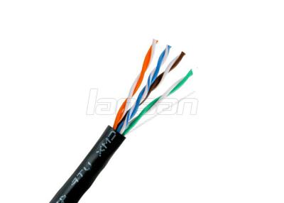 China 4 Pair UTP Cat5e Cable 8 Cores High Speed Single PE Outdoor Color Customized for sale