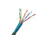 China 24AWG Cat5e Lan Cable PVC PE UTP FTP CPR With Messenger Jelly for sale