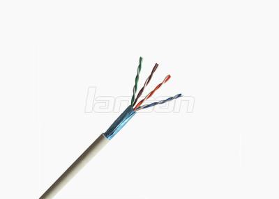 China Lansan LSZH  Gigabit Cat5e FTP Cable , 24AWG 0.5mm Solid BC Ethernet Lan Cable for sale