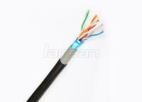 China Double Jacket Al Foil 24AWG HDPE Cat5e Lan Cable for sale