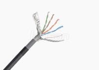 China 0.5mm CCA Cat5e SFTP Cable PE Insulation For Telecommunication Length Customized for sale
