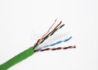 China Communication 4 Pair Lan Cable , 0.57mm CCA Category 6 UTP Cable 305 M/Roll for sale