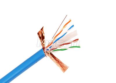 China FTP UTP SFTP 4 Pairs BC CCA Network Lan Cable , Indoor Cat 6 FTP Cable 305m Pull / Box for sale