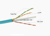 China Unshield CM CMR Rated Cat6 UTP Cable , PVC Jacket Ethernet Cat6 Cable for sale