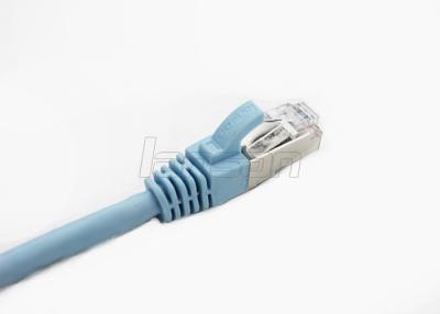 China 26AWG O.F.C. Cat5e Ethernet Cable , Flexible PVC 50U Gold Plated Shielded Cat5e Cable for sale