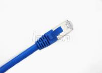 China PVC HDPE Cat6 Shielded Patch Cable RJ45 Al Foil Mylar Fluke Test for sale
