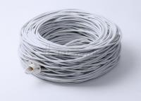 China U / FTP 0.58mm Bare Copper Cat6A Lan Cable Gray Jacket Color Customized for sale