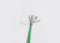China 10 Gigabit Ethernet LSZH Cat7 Shielded Cable 0.58mm Copper for sale