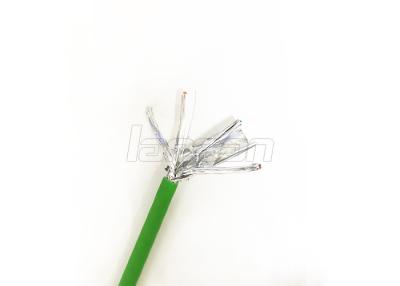 China OEM / ODM Cat 7 Shielded Cable With PVC Jacket Pass Fluke HDPE Insulation for sale