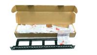 China Lansan UTP Cat6 2 Network Patch Panel 4 Port 1U Rack 19 Inch With Dust Cover for sale