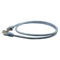 China Grey Color Cat6a Network Cable Round Shaped RJ45 With PVC Jacket Material for sale