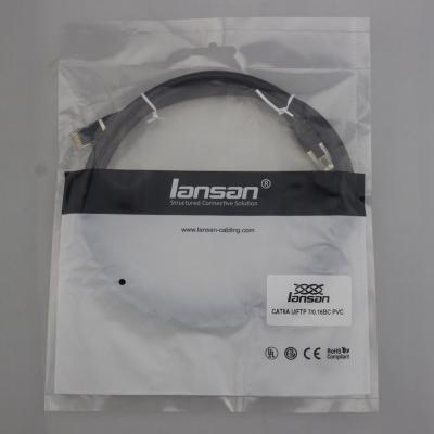 China Al - Mylar Cat6a Shielded Patch Cable 300V Voltage For Routers / DSL Modems for sale