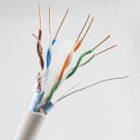 China Customize Color Cat6a FTP Cable Passing Fluke 90M Link Test With HDPE Insulation for sale