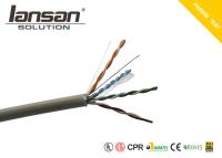 China BC Copper Cat5e Lan Cable 24AWG 305m / Box 4 Pair FTP PVC HDPE for sale