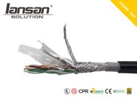 China Double Jacket AI-Mylar SFTP HDPE 100Mzh Cat5e Lan Cable for sale