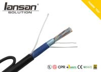 China BC Outdoor UTP Cat5e Cable FTP 24AWG PVC PE With Messenger Jelly for sale
