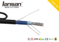 China BC Outdoor UTP Cat5e Cable FTP 24AWG PVC PE With Messenger Jelly for sale
