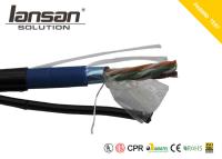 China BC Outdoor UTP Cat5e Cable FTP 24AWG PVC PE With Messenger Jelly for sale