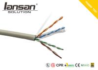 China FTP 24 AWG Cat6A Patch Cord PVC Network Cable Round Shaped RJ45 With PVC Jacket for sale