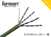 China Communication Cable Indoor CAT5e UTP Cable 24AWG CCA Conductor PVC Jacket for sale