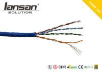 China BC Material UTP Cat5e Cable 24AWG ANATEL Polyethylene Normal CPR PVC for sale