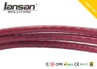 China Round Shaped Cat6 Patch Cord UTP 24AWG PVC Pure Copper Wire Material 1M Length for sale