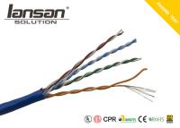 China Non Shield 24AWG BC/CCA Conductor FTP Cat5e Lan Cable for sale