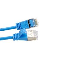 China UTP 23AWG BC Cat6 Patch Cord LAN Cable Al Foil Shiled 4 Pairs With ROHS Jacket for sale