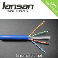 China HDPE F / FTP 0.565mm Copper Cat6A Shielded Cable PVC Jacket for sale