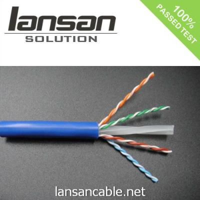 China HDPE F / FTP 0.565mm Copper Cat6A Shielded Cable PVC Jacket for sale