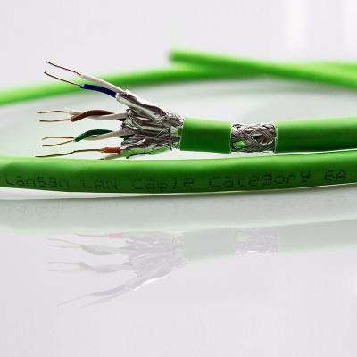 China Channel Test Cat6A Lan Cable 500 M/Roll 23awg Twisted Pair Network Cable for sale