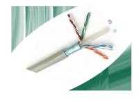 China FTP BC Cat6 Lan Cable 0.57mm LSZH 305M/ Roll Solid Copper Al Foil for sale