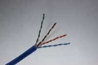 China ETL Al Mylar UTP Cat5e Cable High Speed Single PE Cat5e 4 Pair Cable for sale