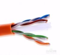 China 4Pairs Cat6 UTP Lan Cable 0.565mm BC CCA Solid Copper Ethernet Cable for sale